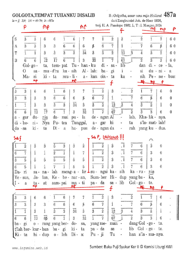 Golgota Tempat Tuhanku Disalib 487a 2 | PDF