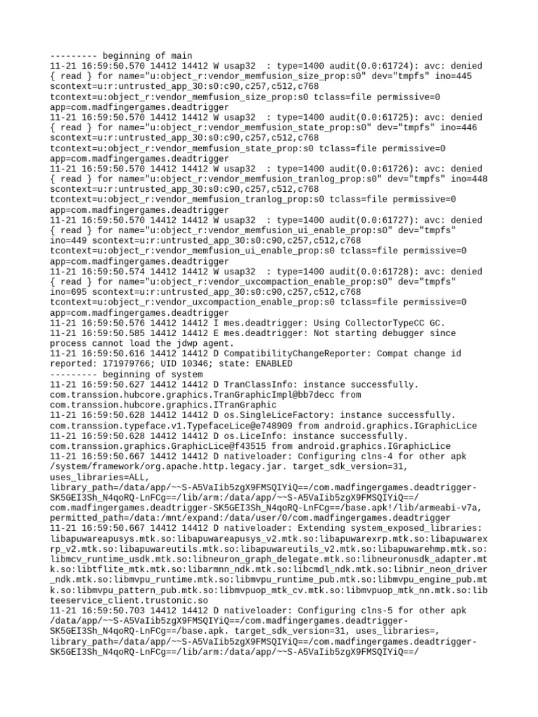 Mod Menu Log Com Madfingergamesdeadtrigger Pdf Java Programming Language Android