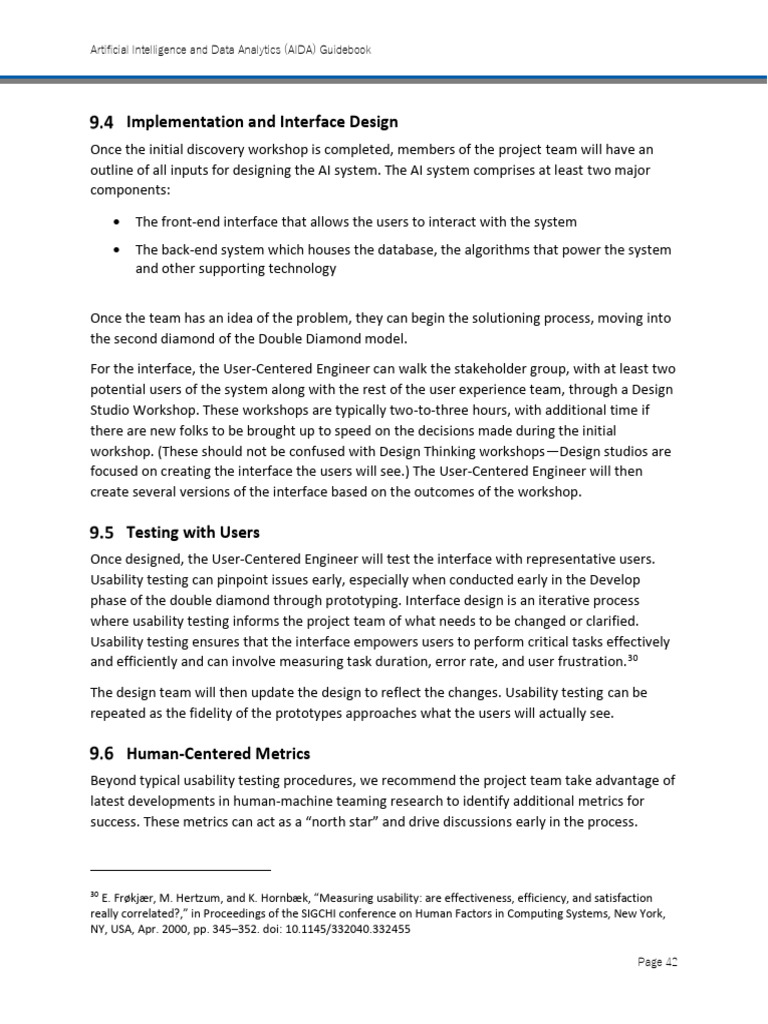ATARC AIDA Guidebook - FINAL 64 | PDF | Usability | Artificial Intelligence
