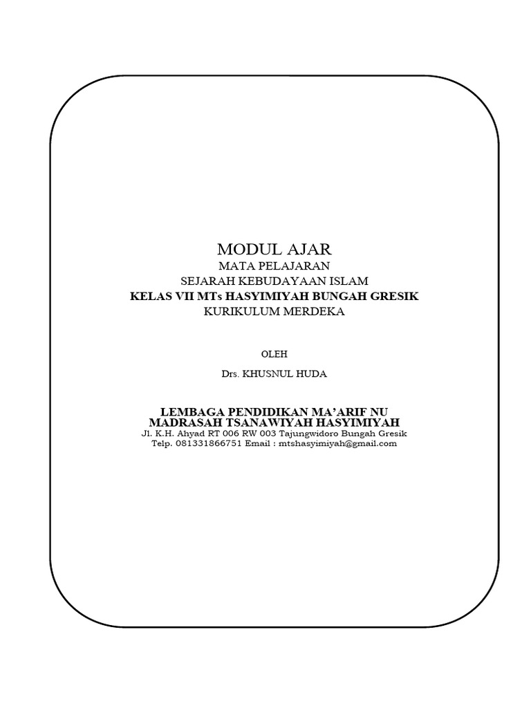 Modul Ajar Ski KLS 7 | PDF