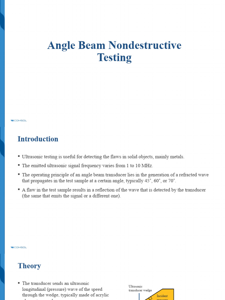 Angle Beam NDT V56 | PDF | Waves | Refraction