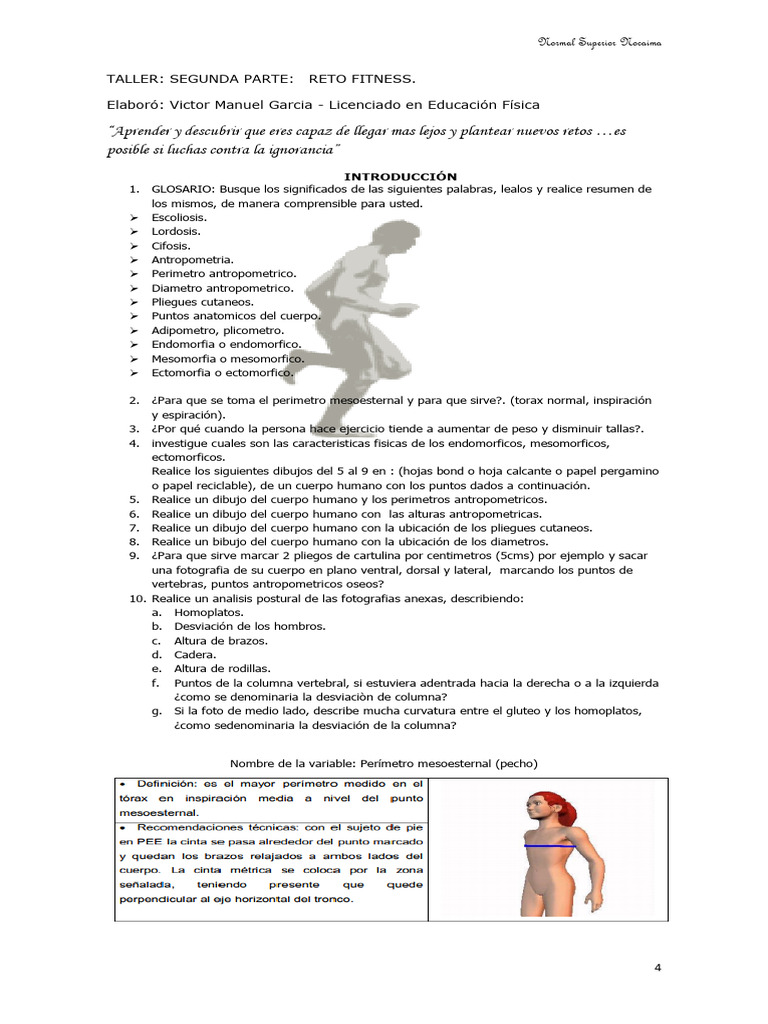 Taller 2 Antropometria Pdf