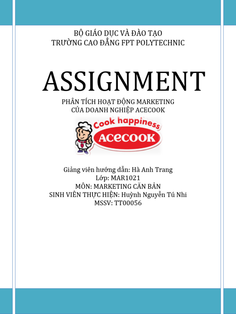 Huynh Nguyen Tu Nhi Assignment 1 MAR 1021 Autosaved Autosaved | PDF