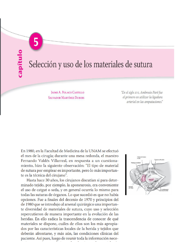 Material de Sutura | PDF | Sutura Quirúrgica | Inyección (medicina)