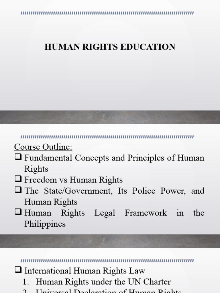 Human Rights Education | PDF | Human Rights | Geneva Conventions