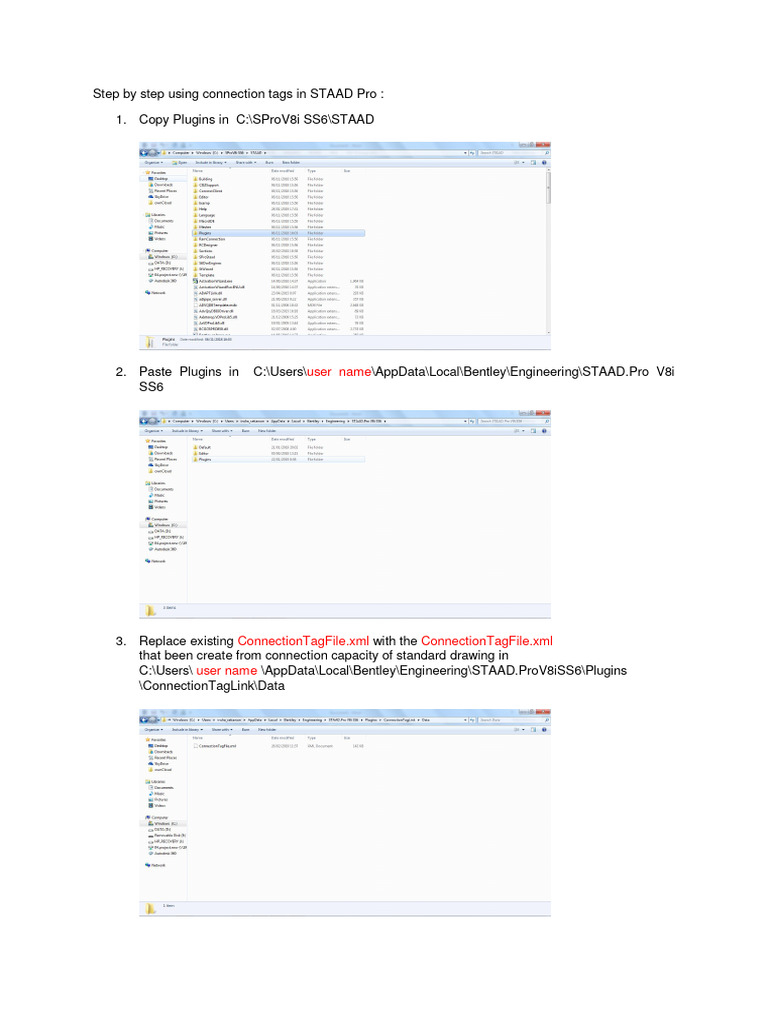Using Connection Tags in STAAD Pro | PDF