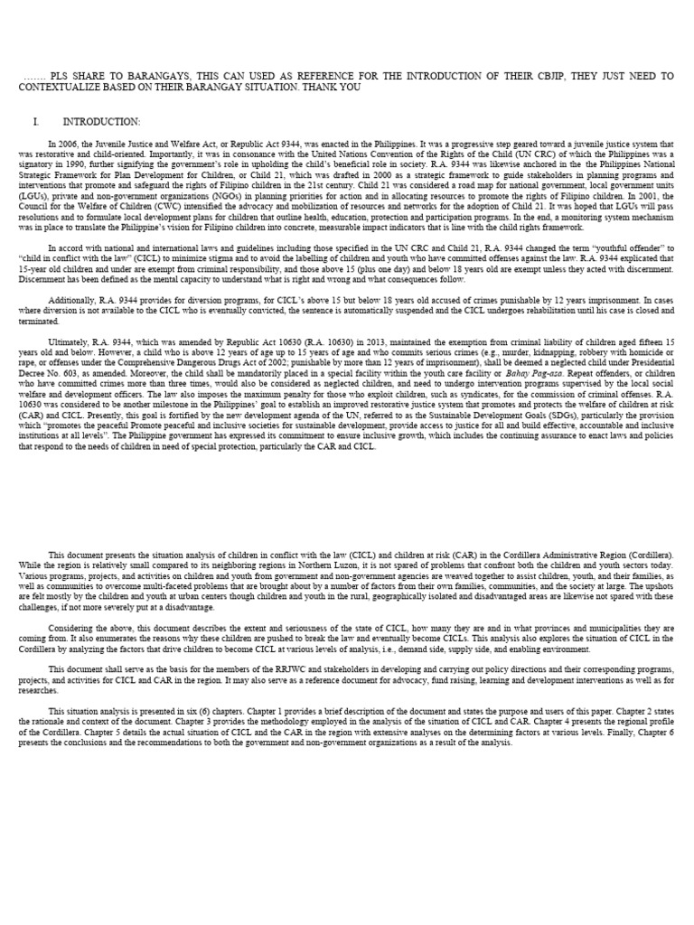 introduction-for-the-CBJIP | PDF | Crimes | Crime & Violence