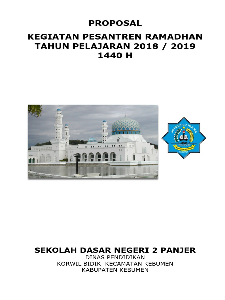 Proposal Pesantren Ramadhan 2019 SDN 2 Panjer | PDF