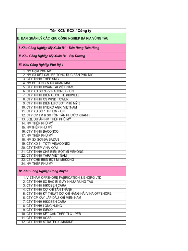 Cty KCN Vung Tau | PDF