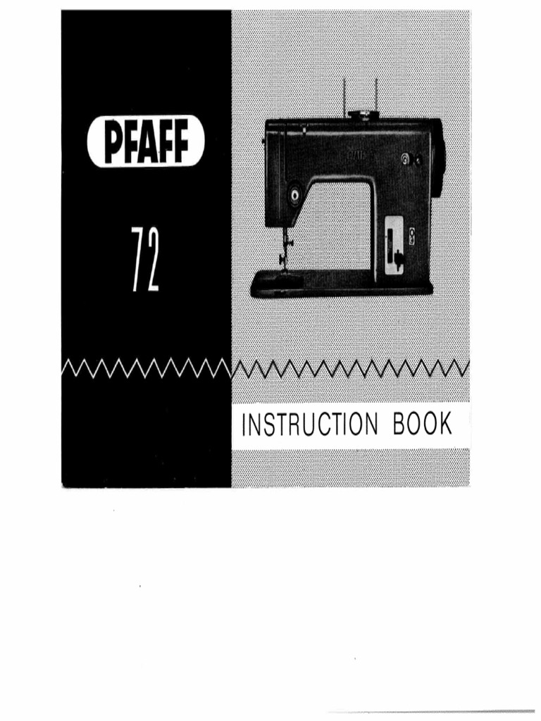 Pfaff - 72 Manual EN | PDF | Seam (Sewing) | Sewing