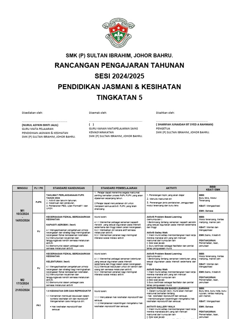 4.0 RPT T5 2024 | PDF