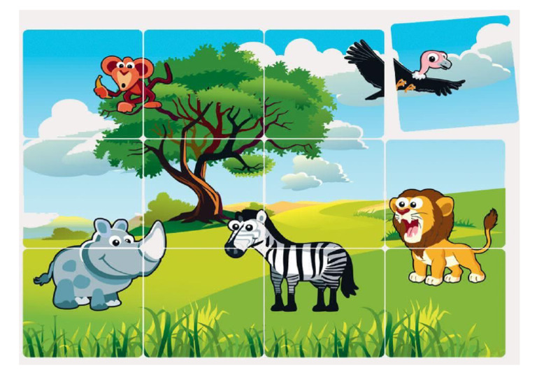 rompecabezas de animales salvajes | PDF