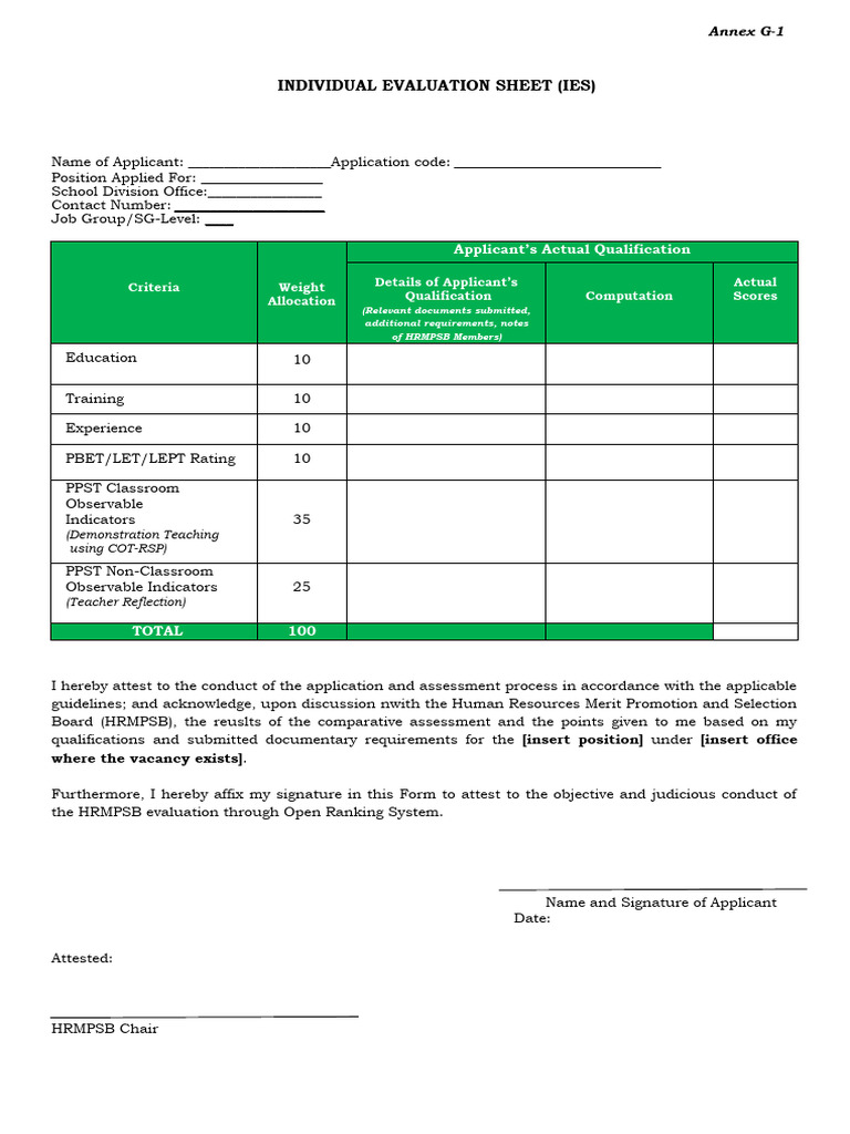 Annex G 1 Pdf