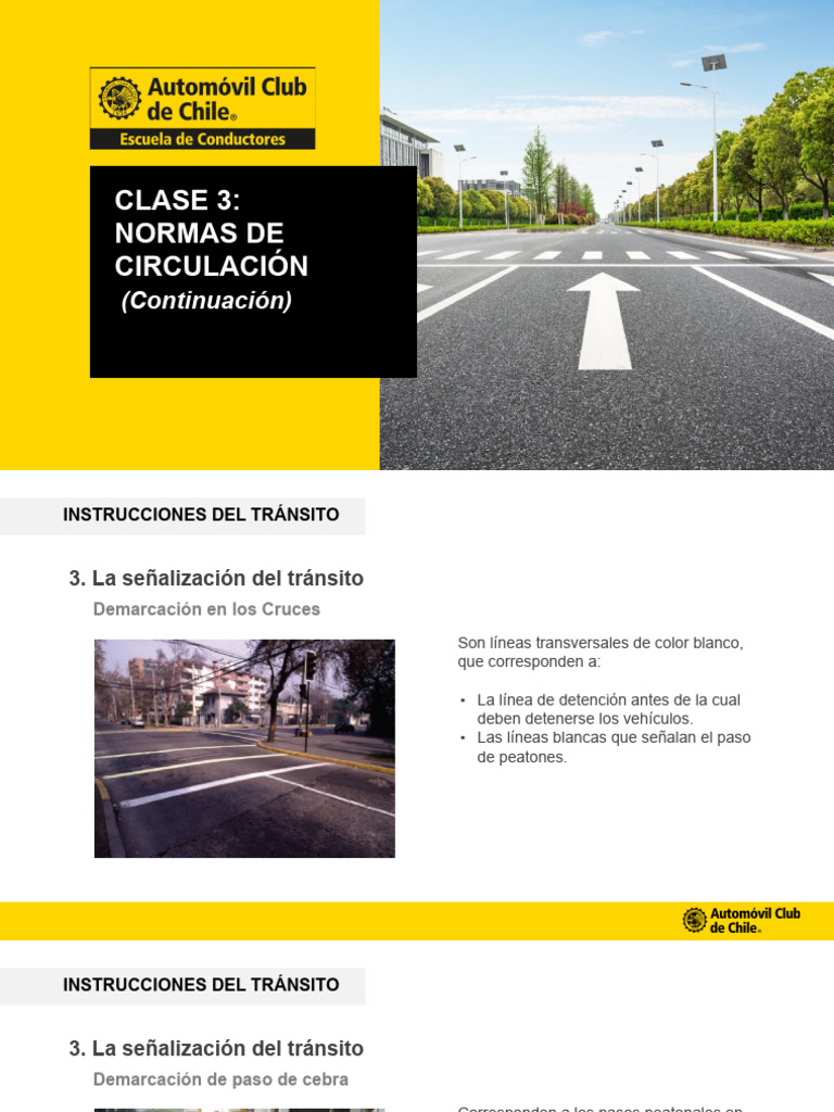 3 Clase 3 Normas de Circulacion | PDF | Tráfico | Semáforo