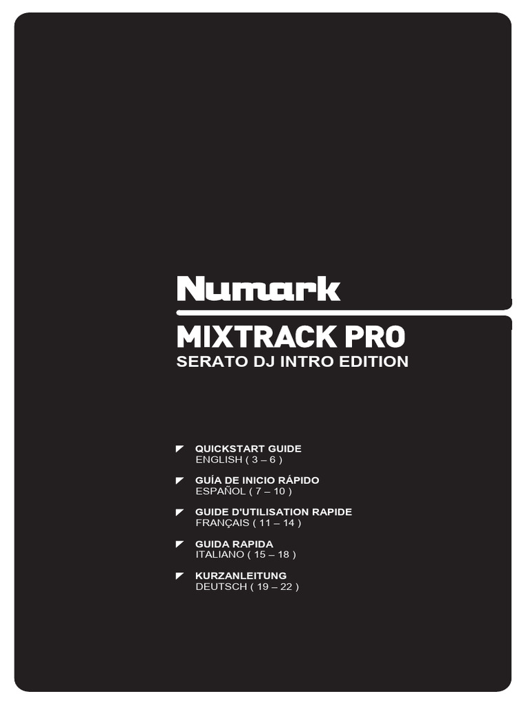 Numark Mixtrack Pro 1 (Manual) | PDF | Audio Electronics | Electronics