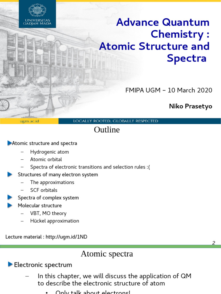 Quantum Chemistry: Atomic Structure & Spectra | PDF | Atomic Orbital ...