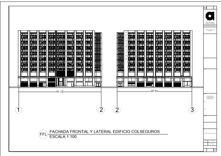 Fachadas Edificio Colseguros | PDF