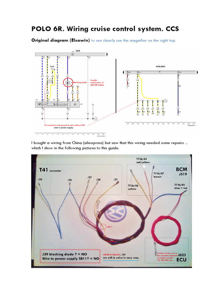 Polo 6R Cruise Control Wiring Guide | PDF