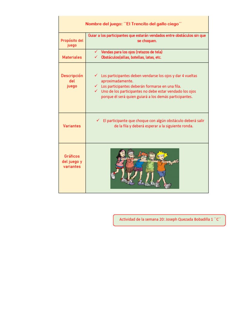 Educacion Fisica El Trencito Del Gallo Ciego Pdf