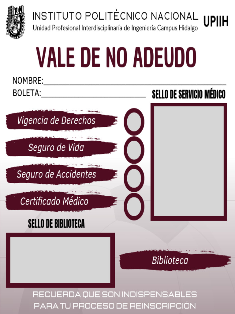 Vale de no adeudo (2) (2) | PDF