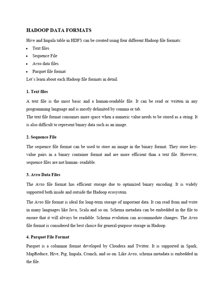 BDA Unit 4 Notes | PDF | Apache Hadoop | File System BDA Unit 4 Notes | PDF | Apache Hadoop | File System