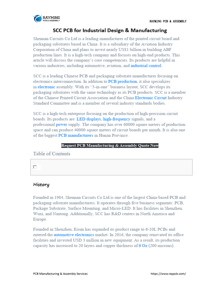 SCC PCB For Industrial Design & Manufacturing | Download Free PDF ...