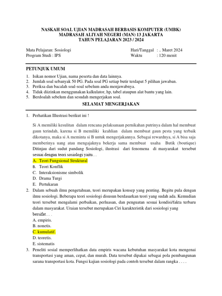 NASKAH SOAL AMBK _2024 | PDF