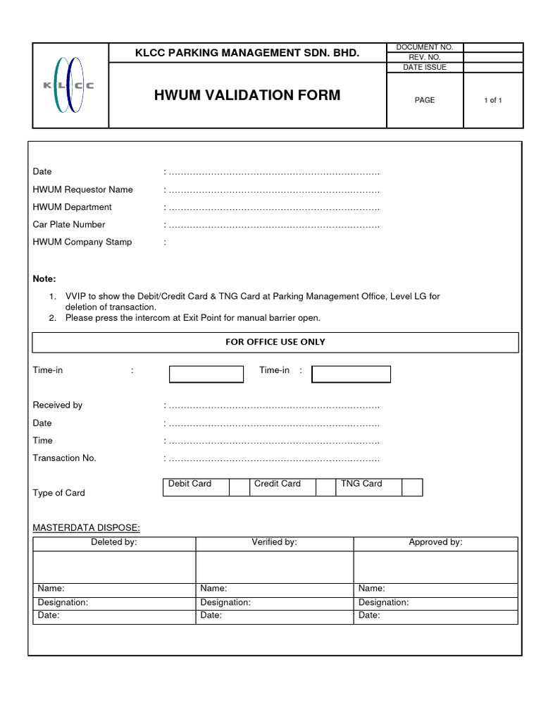 Validation Form Hwu | PDF