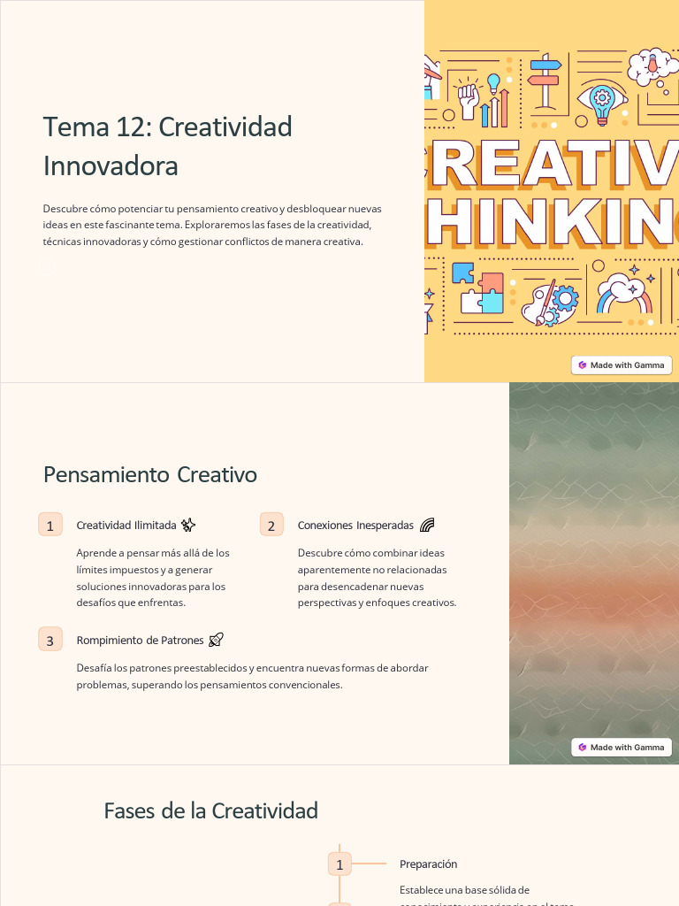 Creatividad Innovadora | PDF | Creatividad | Pensamiento