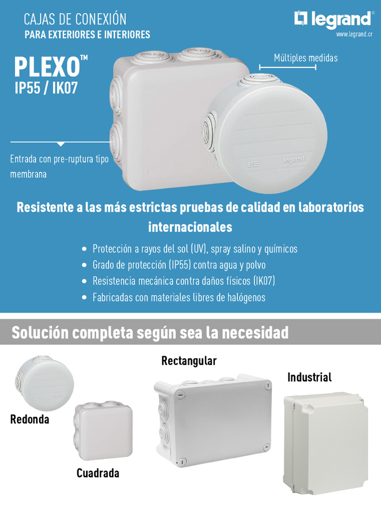 Cajas de Conexión IP55 para Exteriores | PDF | Materiales