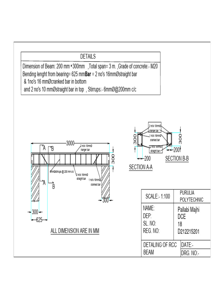 RCC BEAM Model | PDF