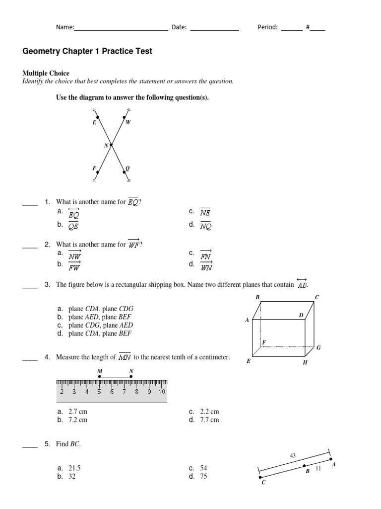 Ch1pt Blank | PDF | Elementary Mathematics | Geometric Shapes