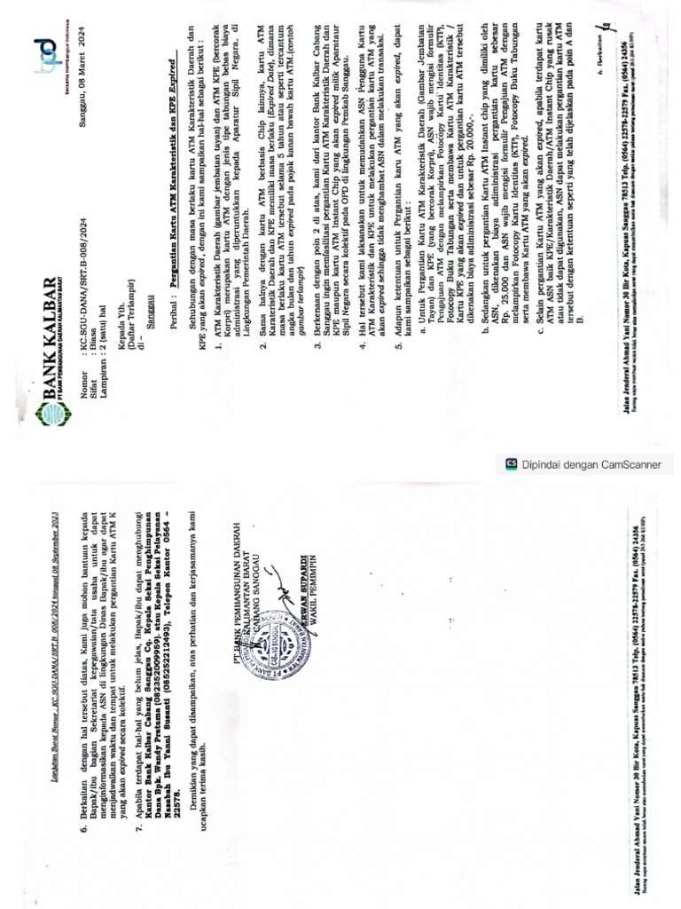 Ganti ATM Expired | PDF