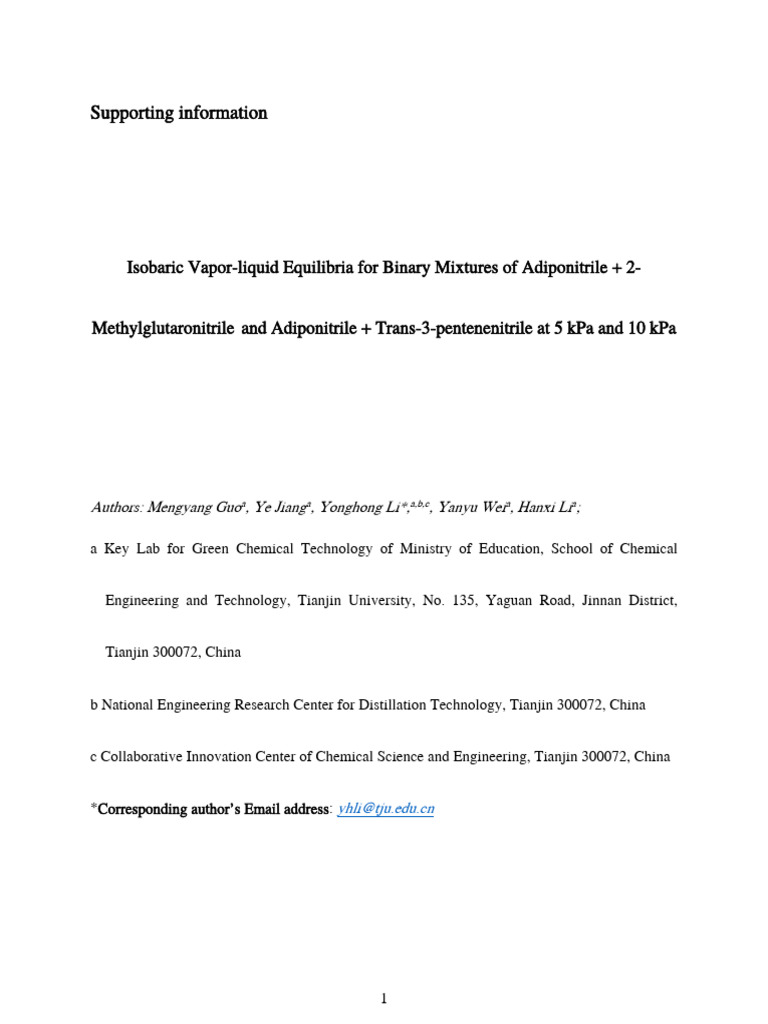 Supporting Information | PDF | Chemistry | Thermodynamics