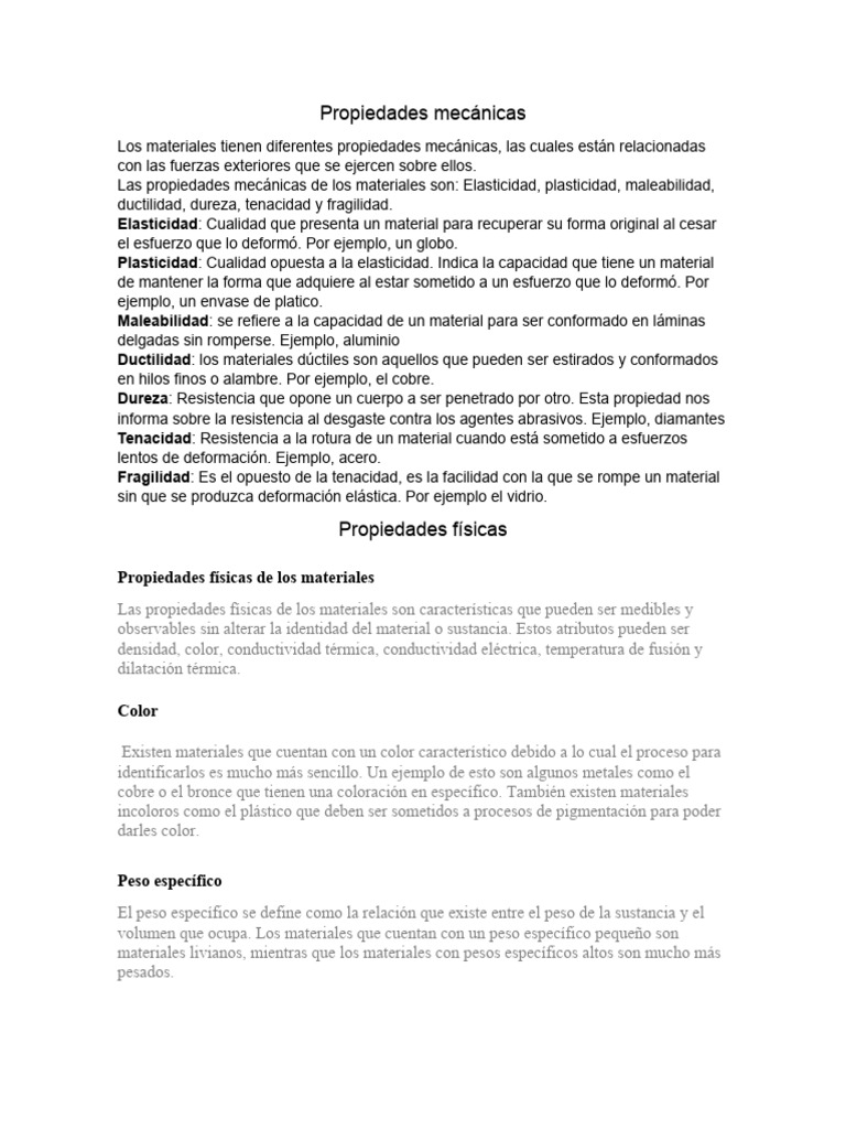 Propiedades Fisicas y Mecanicas de Los Materiales | PDF | Corrosión | Rieles