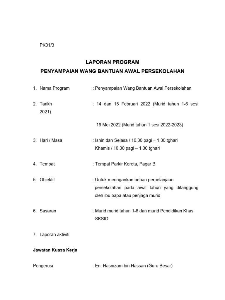 Laporan Bap 2022 | PDF
