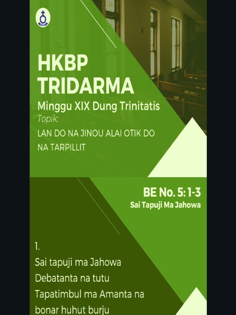 Minggu XIX Dung Trinitatis | PDF