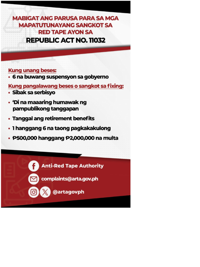 Red Tape Leaflet 2024 | PDF