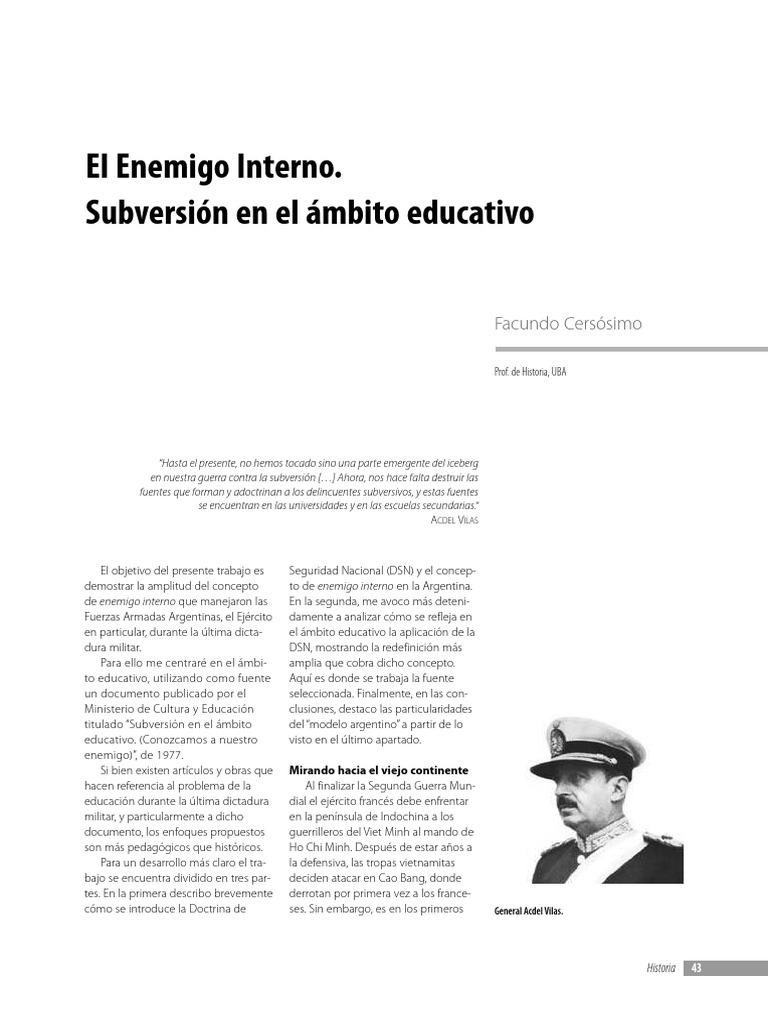 Enemigo Interno en Educación | PDF | marxismo | Comunismo