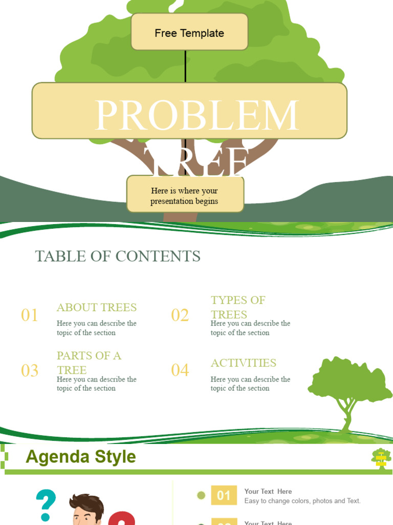 Problem Tree PowerPoint Template | PDF | Planets | Solar System
