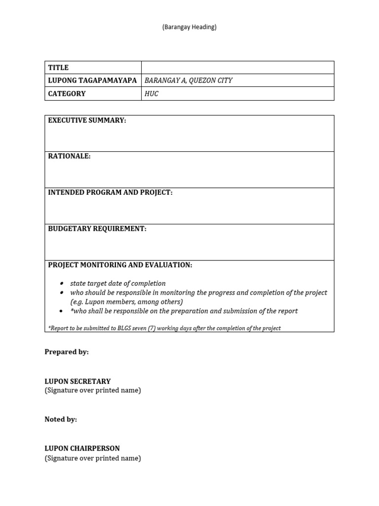 Annex C - LTIA - Project Proposal Template | PDF