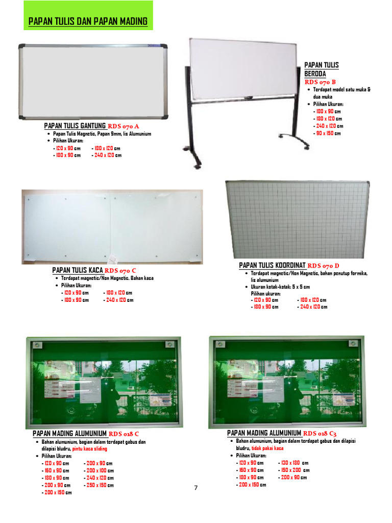 Papan Tulis Dan Papan Mading | PDF
