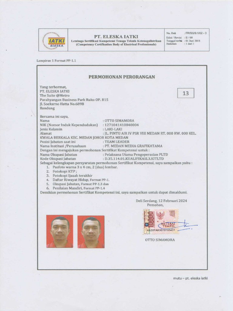 Form p1.1 - 13 | PDF