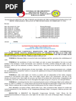 Sample Resolution Concurring Appointment of Barangay Secretary | PDF ...