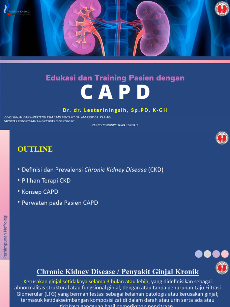 03 - Edukasi Dan Training Pasien CAPD - DR DR Lestariningsih SPPD KGH | PDF