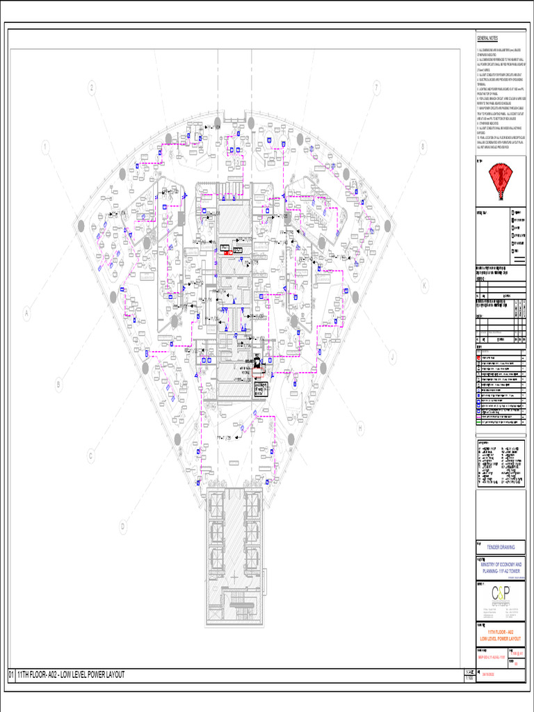 MEP-DD-L11-A2-EL-1101 A2-11th Floor Low Level Power Layout R0 | PDF ...
