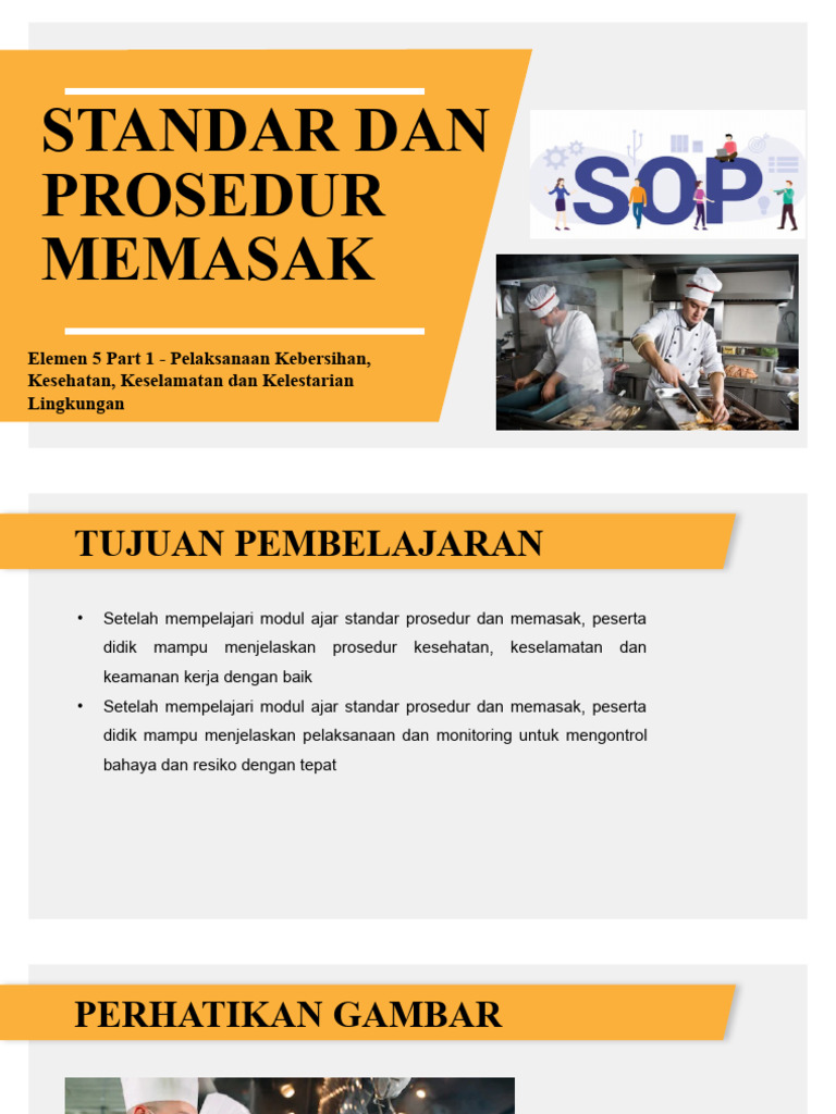 Elemen 5 (PPT 1) - Standar Prosedur Kerja | PDF | Komputer
