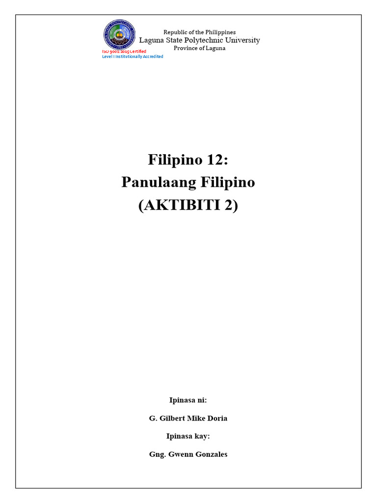 Pagsusuri NG AKO ANG DAIGDIG Ni Alejandro Abadilla | PDF