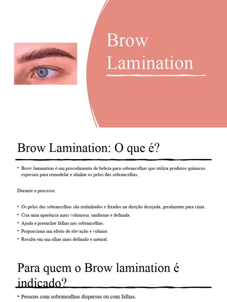 Brow Lamination | PDF | Alergia | Gravidez