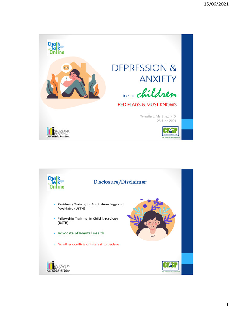 TGBP Anxiety and Depression Handout PDF | PDF | Mental Health ...